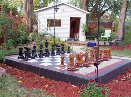 Outdoor Chess Set for Gardens or Furniture Decorations - from 8 inchi ...