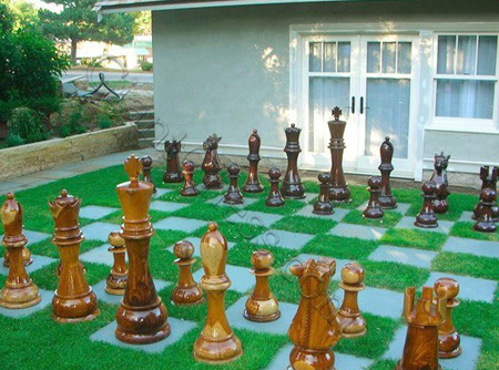 Outdoor Chess Set for Gardens or Furniture Decorations - from 8 inchi ...