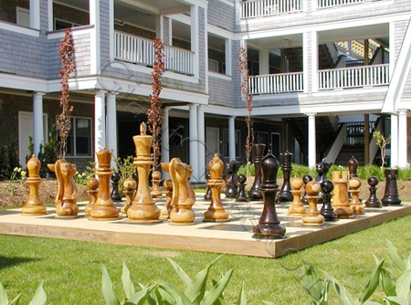Outdoor Chess Set for Gardens or Furniture Decorations - from 8 inchi ...