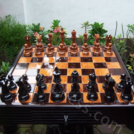 Outdoor Chess Set for Gardens or Furniture Decorations - from 8 inchi to 72 inchi King Tall ...