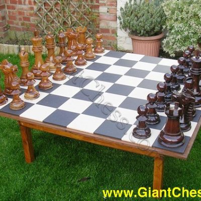 Outdoor Chess Set for Gardens or Furniture Decorations - from 8 inchi ...